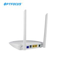 China XPON ONU 1GE 1FE 1POTS WiFi FTTH EPON ONU 20km Distance Dual Mode for sale