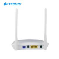 China XPON ONU 1GE 1FE 1POTS WiFi FTTH EPON ONU 20km Distance Dual Mode for sale
