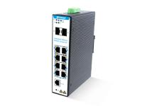 China Industrial 10G PoE Network Switch 4 Port GE TP 8 SFP 2x10G Uplink for sale