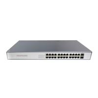 China 24 Port Industrial PoE Switch 10/100/1000M Unmanaged 2 SFP Slots 300W Total Power for sale