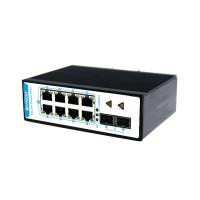 China Industrial PoE Switch 8 Port Gigabit 2 SFP Slot IP40 Protection Unmanaged for sale