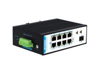 China IEEE802.3af / At Micro POE Switch IP Camera 8 Port Industrial Push Switch for sale