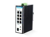 China IEEE802.3af / At Micro POE Switch IP Camera 8 Port Industrial Push Switch for sale