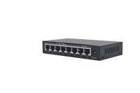 China AUTO Negotiation PoE Ethernet Switch Recycling 8 Port 10/100/1000M Switch External PS for sale