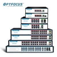 China 6 Port AF PoE Network Switch 4 PoE 10/100M Ports 2 Uplink 100M 15.4W for sale