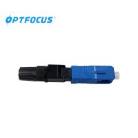 China SC APC SC UPC Fiber Optic Fast Connector 50mm for FTTH FTTB Solution Cables for sale