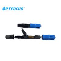 China SC APC SC UPC Fiber Optic Fast Connector 50mm for FTTH FTTB Solution Cables for sale