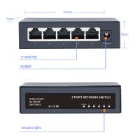 China 4 Port 100M PoE Switch 4x10/100Mbps PoE Ports 1x Uplink for IP Camera for sale
