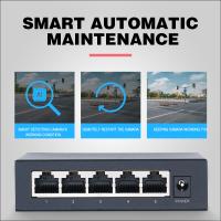 China 4 Port 100M PoE Switch 4x10/100Mbps PoE Ports 1x Uplink for IP Camera for sale