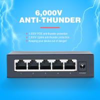China 4 Port 100M PoE Switch 4x10/100Mbps PoE Ports 1x Uplink for IP Camera for sale