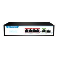 China 5 Port Gigabit PoE Switch 4x PoE 30W 65W 802.3af/at 1x SFP Uplink for sale