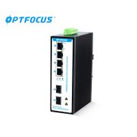 China Industrial 4 Port PoE Managed Switch with 2 Gigabit SFP Uplink 802.3af at for sale