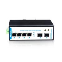 China Industrial 4 Port PoE Managed Switch with 2 Gigabit SFP Uplink 802.3af at for sale