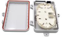 China 8 Core Fiber Optic Termination Box ABS 225x220x55mm for SC LC FC FTTx Network for sale