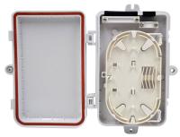 China 8 Core Fiber Optic Termination Box ABS 225x220x55mm for SC LC FC FTTx Network for sale