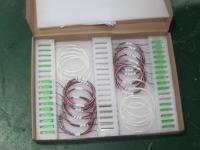 China Steel Tube Fiber Optic PLC Splitter 1x4 SC APC 1260-1650nm for FTTX ONU for sale