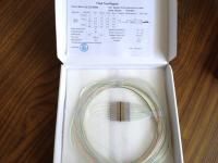 China Steel Tube Fiber Optic PLC Splitter 1x4 SC APC 1260-1650nm for FTTX ONU for sale