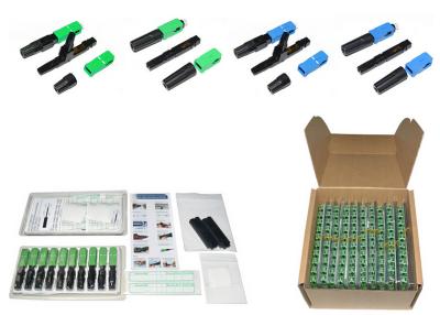 China FTTX SC UPC Fast Connector 60mm FTTH Optical Fiber Fast Connector for sale