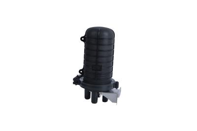 China Waterproof Dome Fiber Optical Splice Closure Black PC Material For FTTA for sale