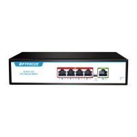 China Factory OEM ODM 5 Port Gigabit PoE Switch 4x 10/100/1000Mbps PoE Ports 1x Uplink 110-240V for sale