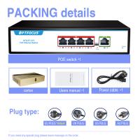 China Factory OEM ODM 5 Port Gigabit PoE Switch 4x 10/100/1000Mbps PoE Ports 1x Uplink 110-240V for sale