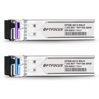 China OPTFOCUS 1.25G SFP Bi-Di Optical Transceiver 80km SC 1490nm/1550nm Single Mode for sale