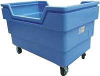 China Safety Anti Collision Guest Room Equipment Linen Cart PE Material With 4 Wheels for sale