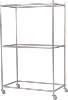 China garment rack Hotel Linen Trolley Neat design with 4pcs wheels for sale