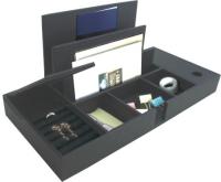 China Hotel Guestroom Leather Stationery Box With Lid Customized for sale