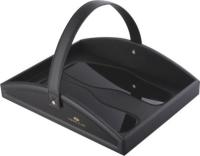 China Shoe Basket Hotel Leather Products With Handle Delicate Stitches for sale