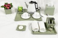 China Eco-friendly Green Sustainable Hotel Guest Amenities Suppliers Tray Tea Leaf Box for sale