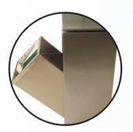 China Champagne Gold Coating Hotel Lobby Accessories Ashtrays Bins Stainless Steel Lobby Lift for sale