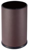 China Single Layer Open Top Hotel Waste Bins With Premium PU Leather Cover for sale