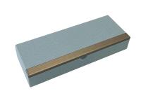 China 230*85*H35mm Hotel Leather Products Blue Stationery Box with Lid for sale