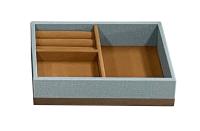 China Customized Hotel Leather Products for High-End Hotels Including Multifunctional Jewelry Box with 2 Levels for sale