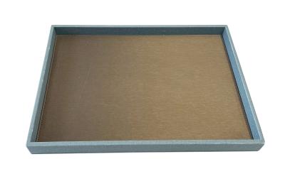 China Hotel Leather Products pu leather service trays for hotels customizable colors elegant durable and easy to clean designs for sale