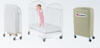 China Hotel Crib Bed metal folding crib with compact design and foam mattress designed for hotel guest comfort and convenience for sale