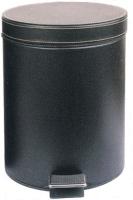 China Dark Brown Hotel Room Dustbin Φ220mm*H280mm 5L Double Layers PU Leather for sale