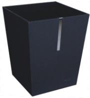 China Durable Hotel Waste Bins with Double Layer Metal Inner Bin and PU Leather Cover Offering Neat Design and Easy Maintenance for sale