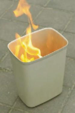 China Small Open-Top Plastic Garbage Bin Narrow Rectangular Fireproof Flame-Retardant for Home Office Kitchen Without Lid for sale
