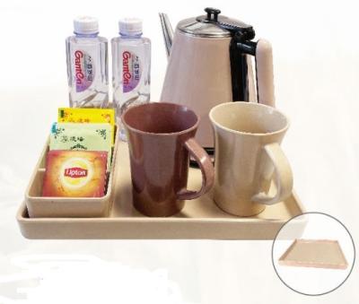 China Rice husk fiber Nature Hotel Amenities Supplies Trays for sale