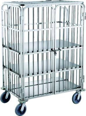 China Heavy-duty general distribution caged trolleys for transporting items in storage areas and loading bays for sale
