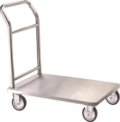 China Heavy-Duty Stainless-Steel Platform Trolleys for Easy Handling and Organized Linen Transport for sale