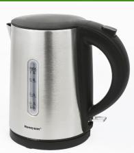 China Best Sell Luxury Electric Kettle with Dry Boil Protection Heating Plate 1 L Kettle for Hotel Guestroom Ues for sale