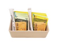 China Rice Husk tea box: 2/3 compartment sachet holder, Eco-Conscious Choice for Hotels for sale