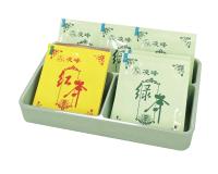 China Rice Husk tea box: 2/3 compartment sachet holder, Eco-Conscious Choice for Hotels for sale