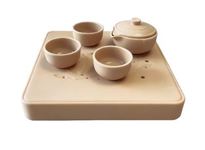 China Rice Husk Tea Set Tray: Eco-Conscious Tableware for Hotels for sale