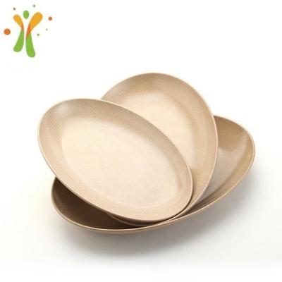China Eco-Friendly Rice Husk Round Plate for sale