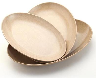 China Eco-Friendly Rice Husk Round Plate for sale