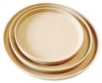 China Hotel Leather Products rice husk round trays durable elegant and easy to clean ideal for high end hotels for sale